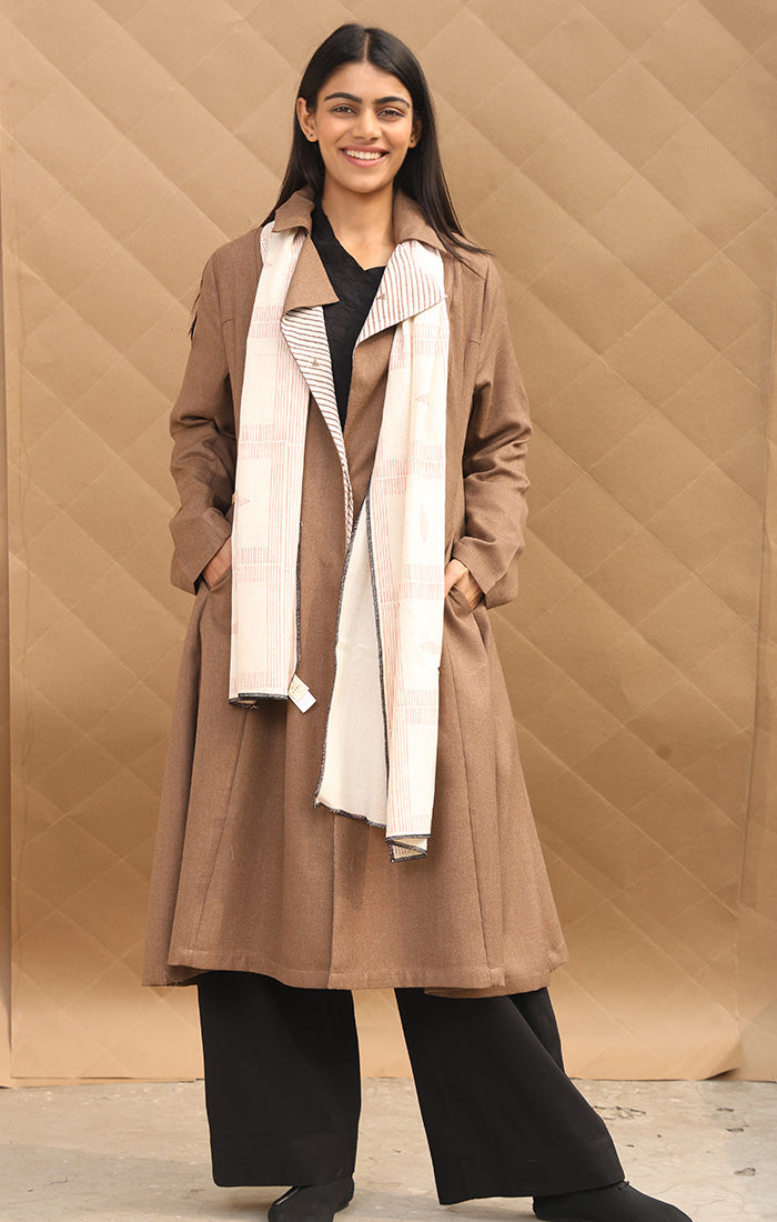 Tan Wool Twill Overcoat – Ihaworld