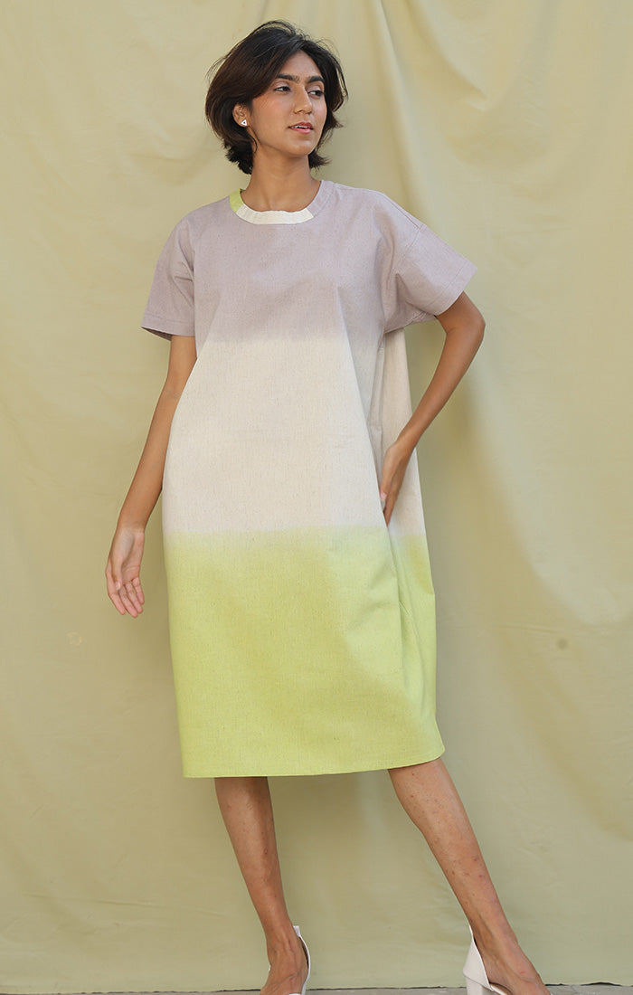 Ombre Peg Dress - Lime Green and Purple Haze – Ihaworld