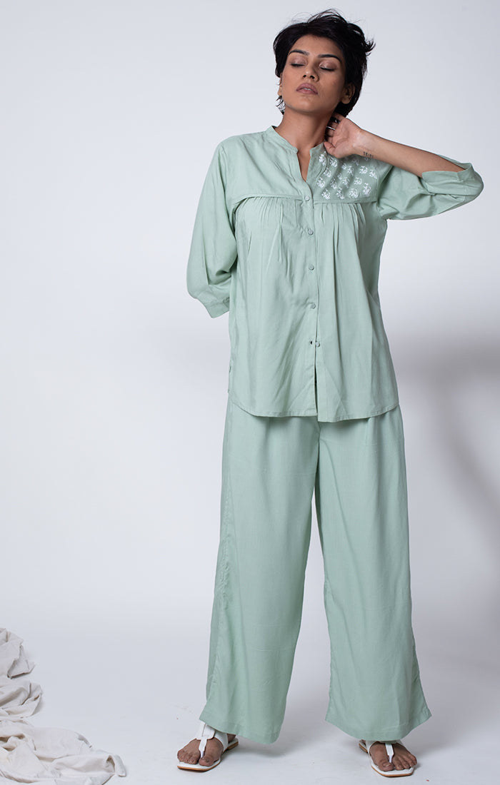 Shirt with Palazzo - Bamboo Fabric – Ihaworld