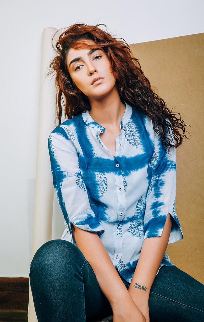Blue Clamp Dye Shirt – Ihaworld